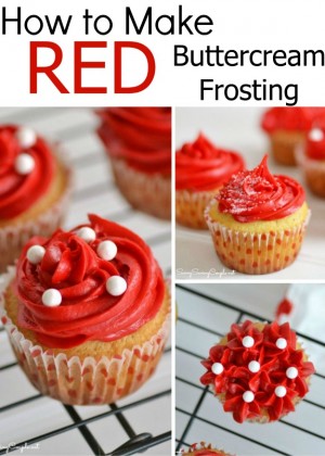 Red Buttercream Frosted Valentine's Day Cupcakes - Savvy Saving Couple