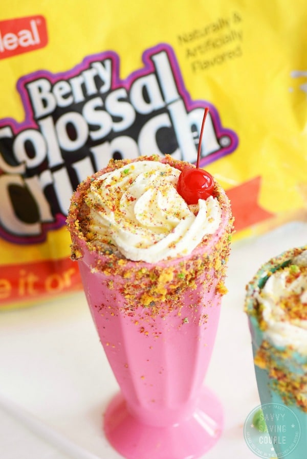 Berry Delicious Cereal Milkshake
