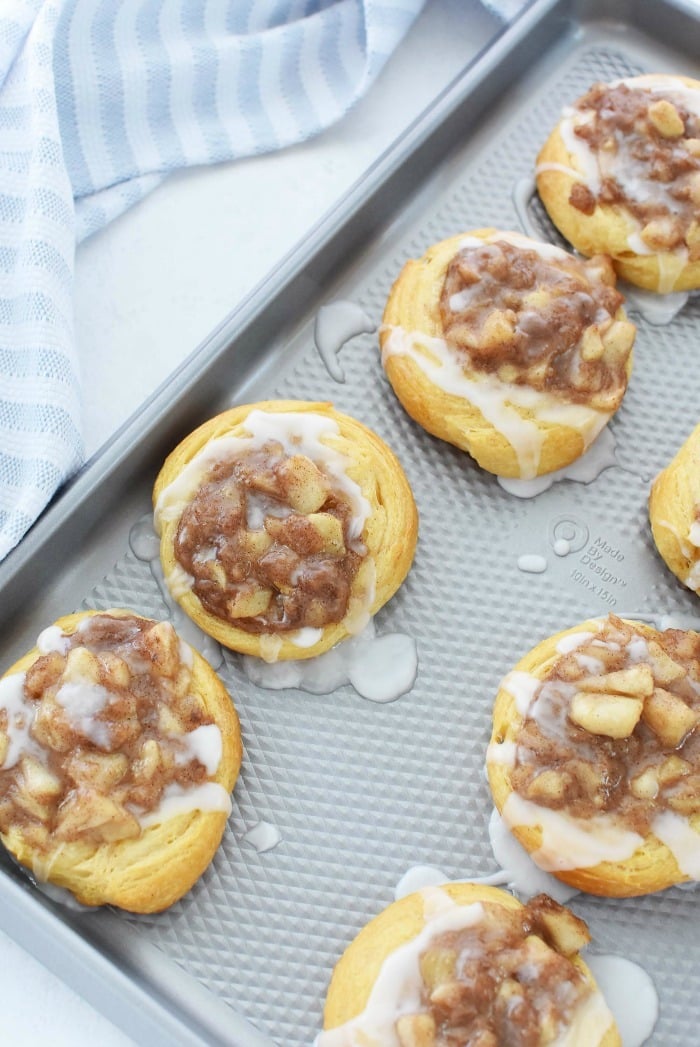 Iced Apple Crescent Roll Danish - Savvy Saving Couple