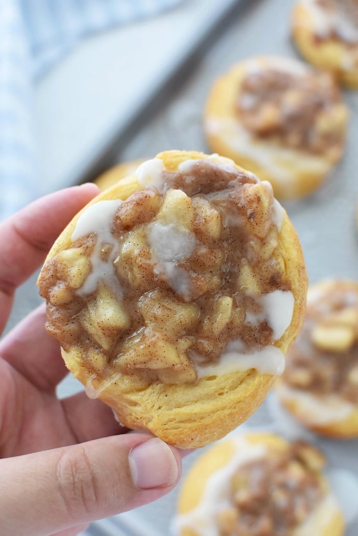 Iced Apple Crescent Roll Danish - Savvy Saving Couple