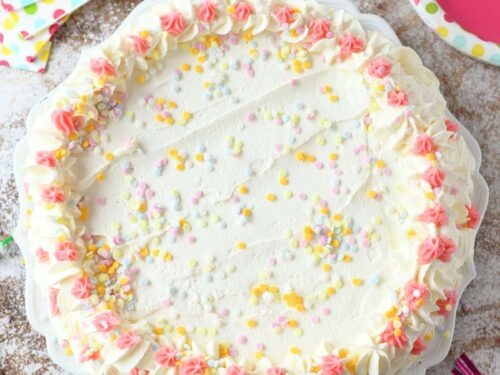 Plain Cake Top View