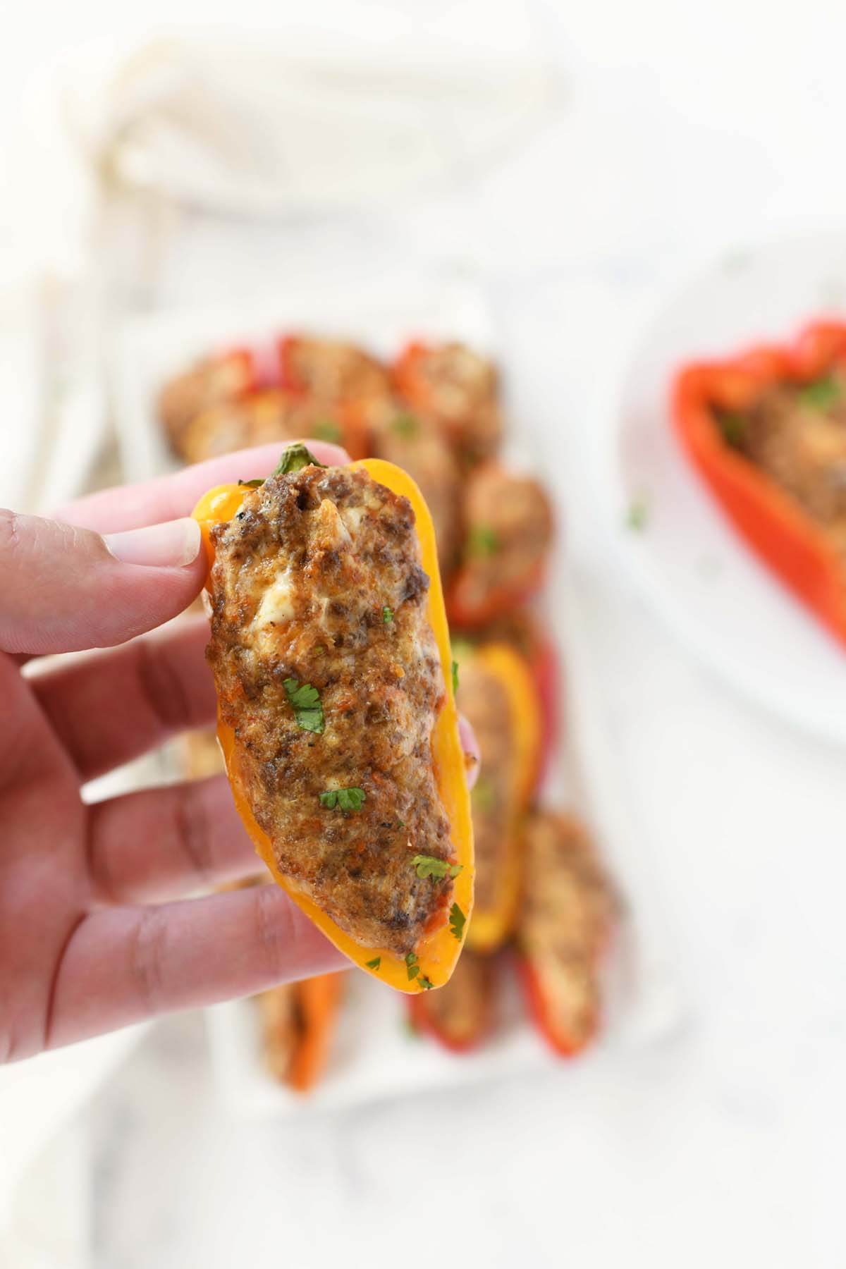 Mini Cheesy Taco Stuffed Peppers - Savvy Saving Couple