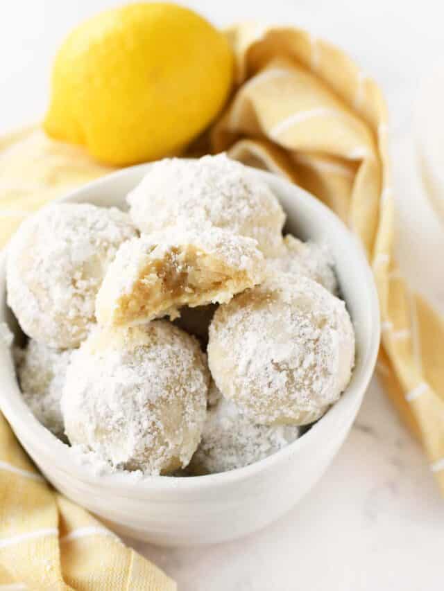 Lemon Snowball Cookies - Savvy Saving Couple