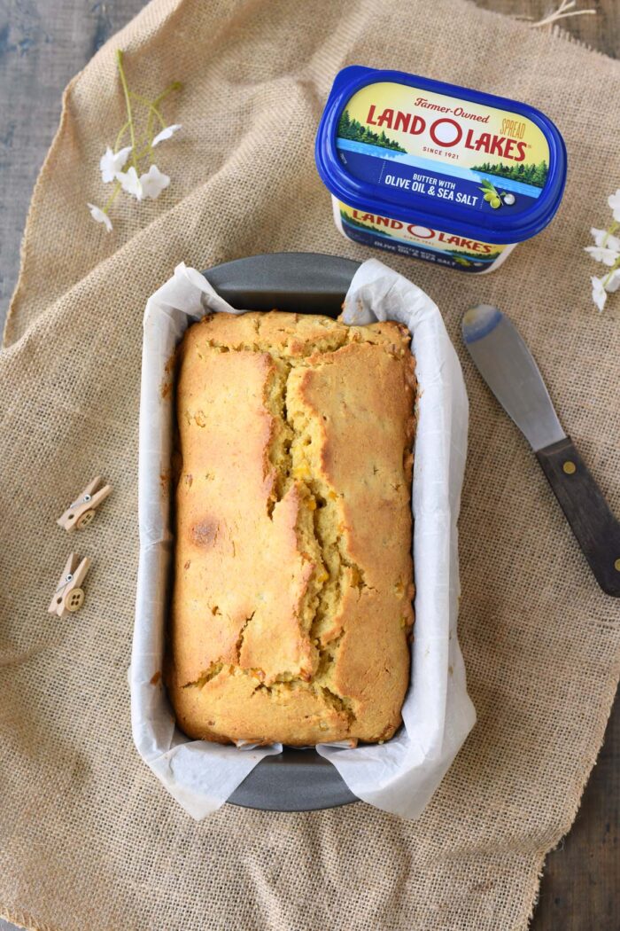 Perfectly Moist and Sweet Cornbread with Real Corn - Savvy Saving Couple