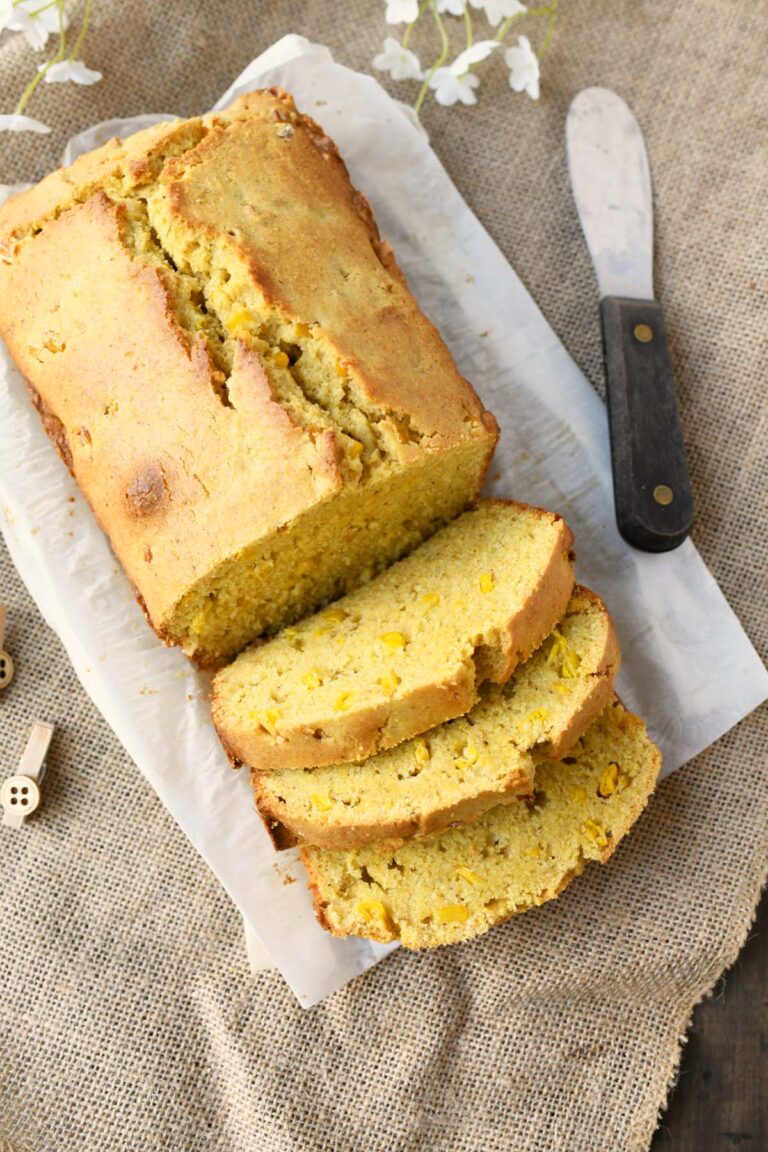 Perfectly Moist and Sweet Cornbread with Real Corn - Savvy Saving Couple