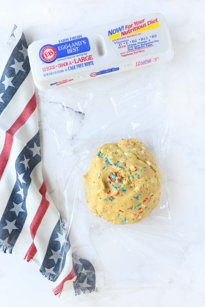 Red, White, and Blue Sprinkle Pudding Cookies - Savvy Saving Couple