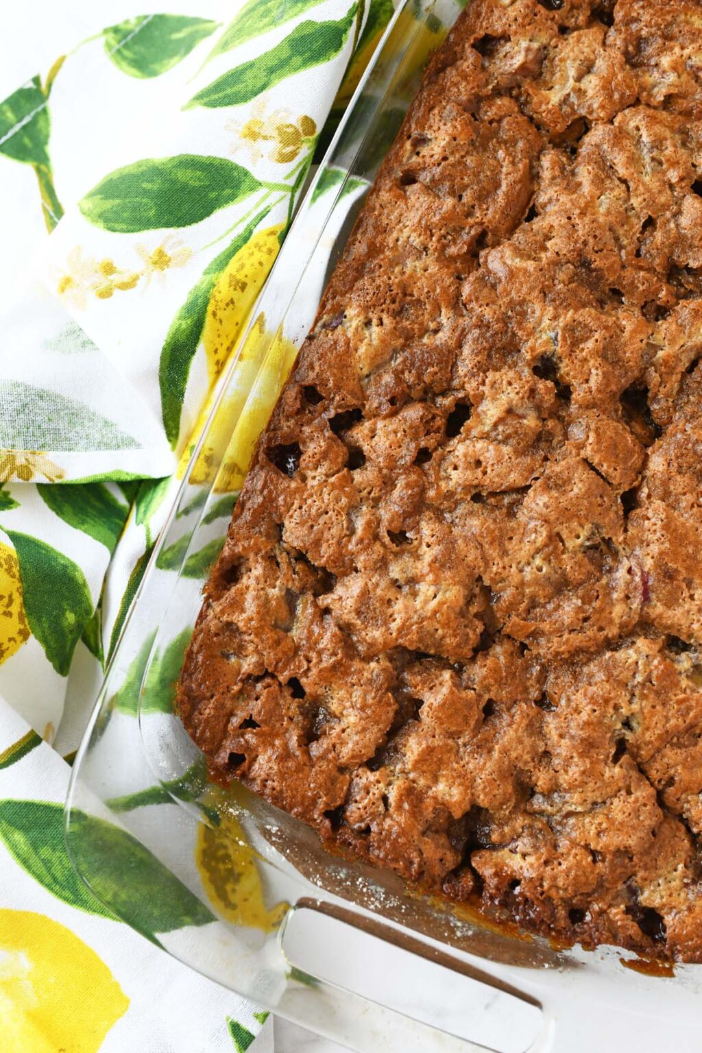 Old-Fashioned Rhubarb Cake - Savvy Saving Couple