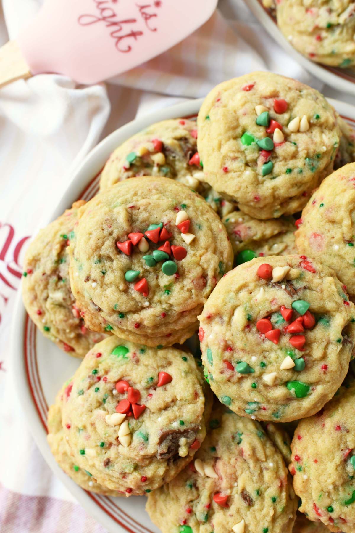 No Chill Chocolate Chip Christmas Cookies - Savvy Saving Couple