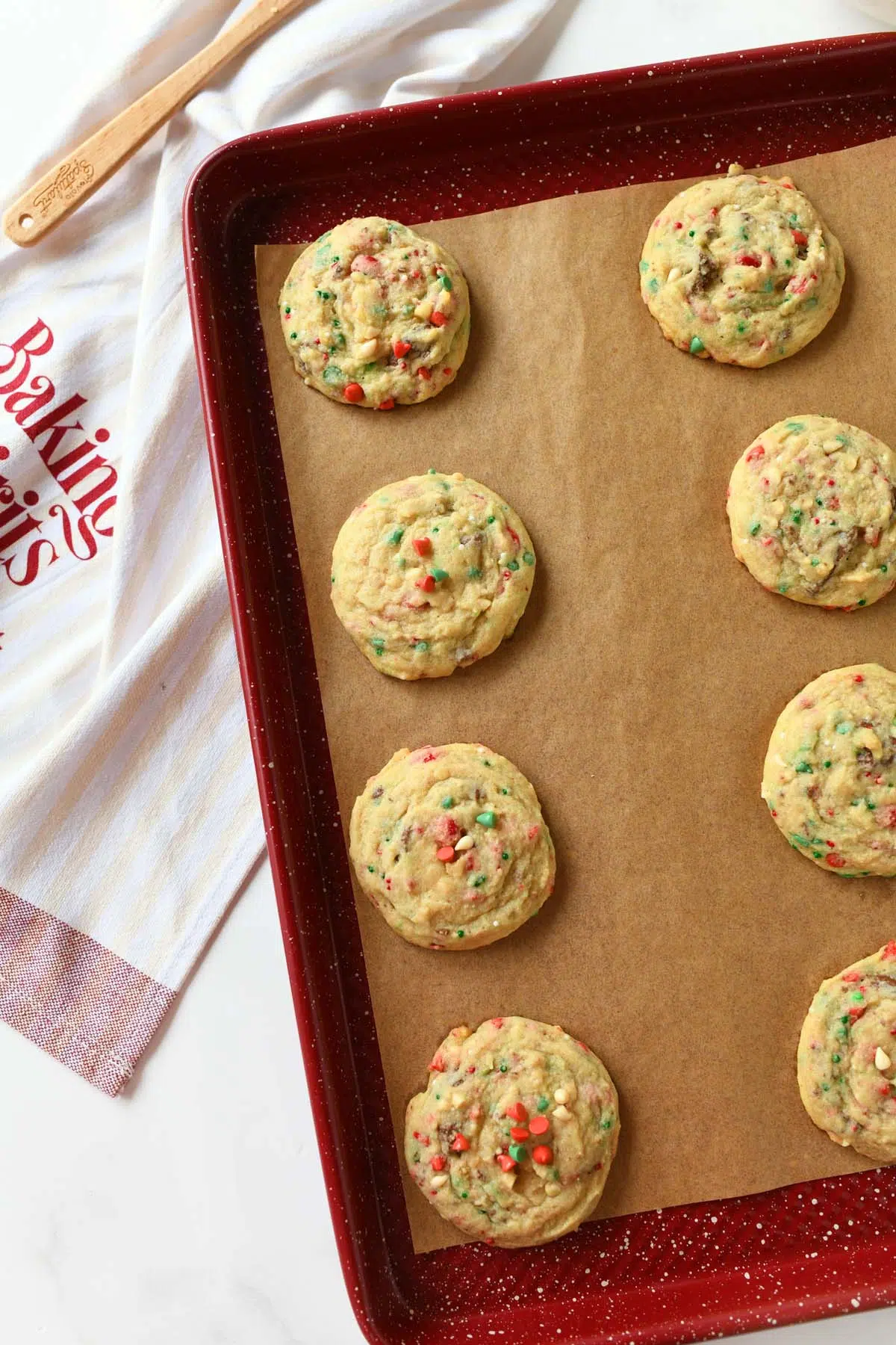 No Chill Chocolate Chip Christmas Cookies - Savvy Saving Couple